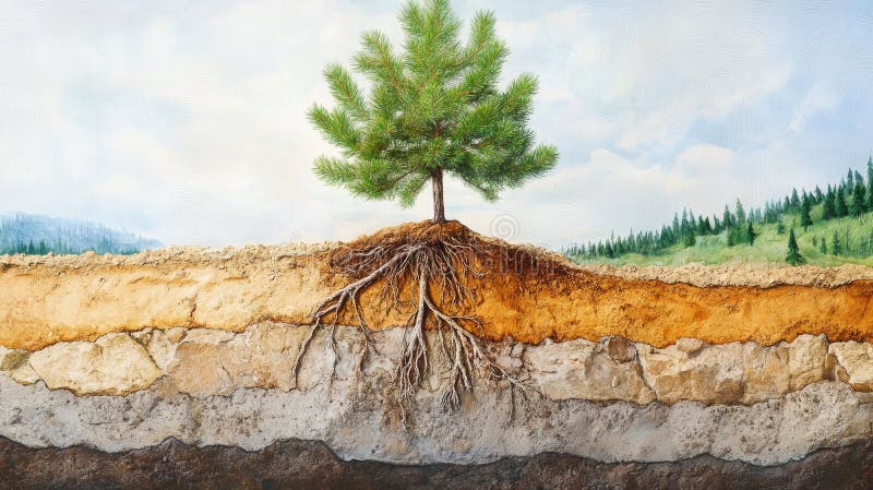 Layers of Soil Wet Soil Roots in Soil Soil Profile Soil Zones Rocks in ...