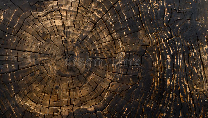 Cross Section of the Tree. the Texture of the Wood in the Stump Stock ...