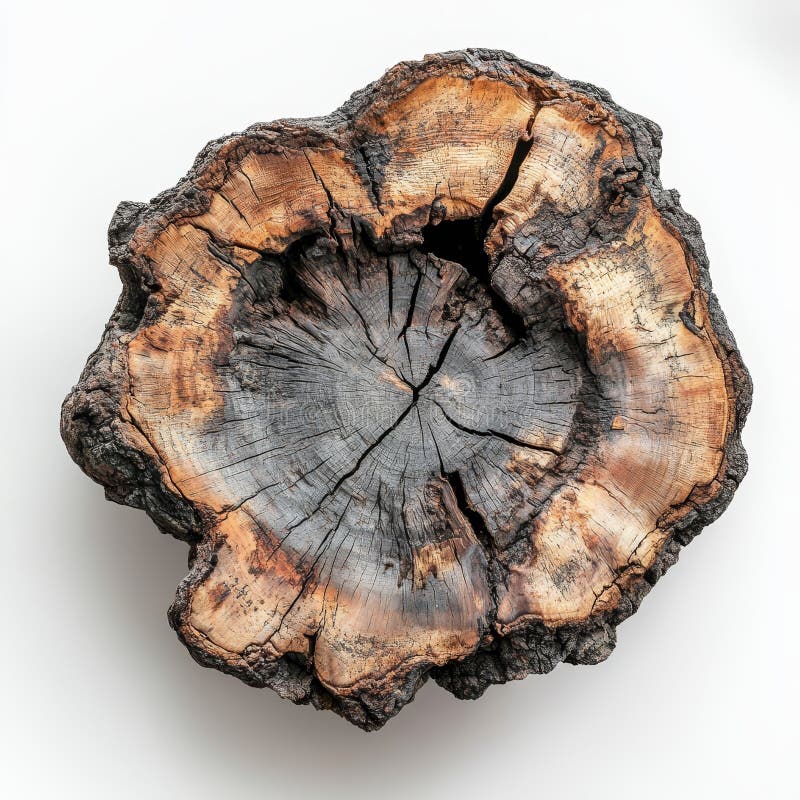Cross Section of Tree Trunk with Annual Rings. Cross Section of Tree ...