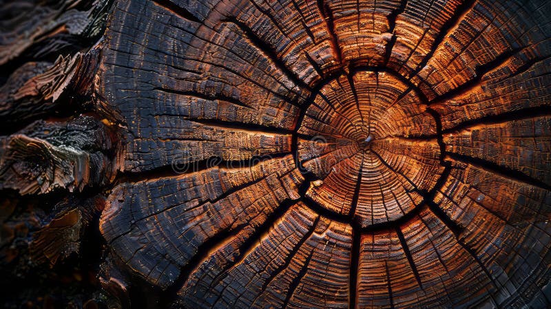 Cross-section of Tree Trunk Texture for Text Stock Image - Image of ...