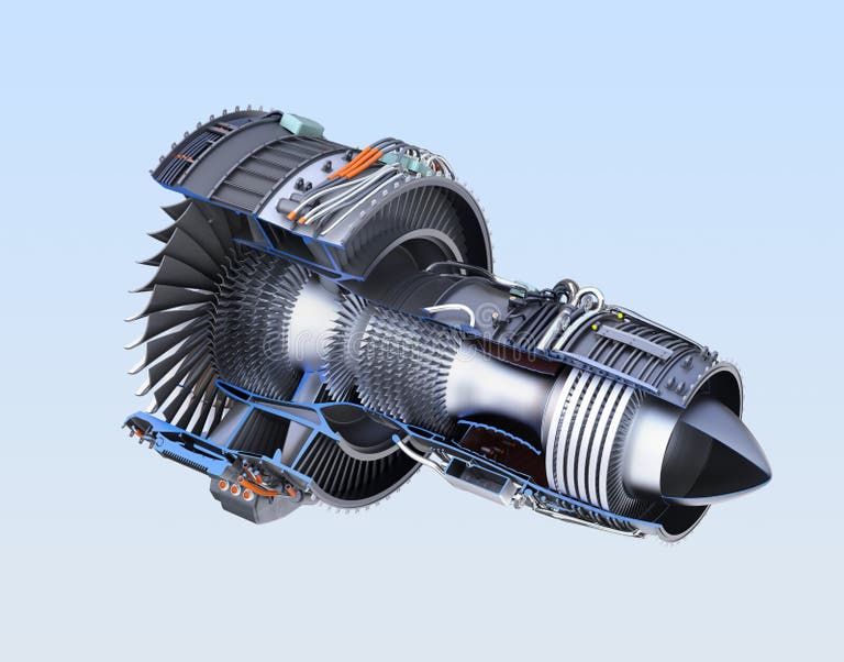 Jet Engine Cross Section Stock Illustrations – 99 Jet Engine Cross ...