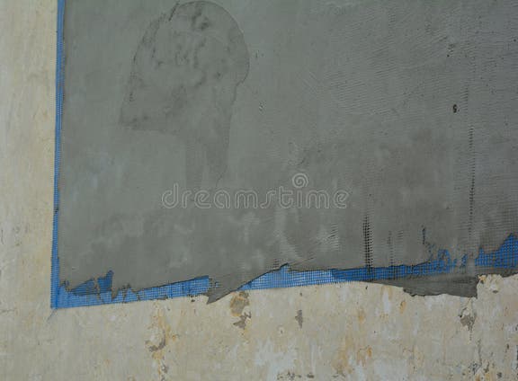 Cross-section View on a House External Plastering Layers. Installing a ...