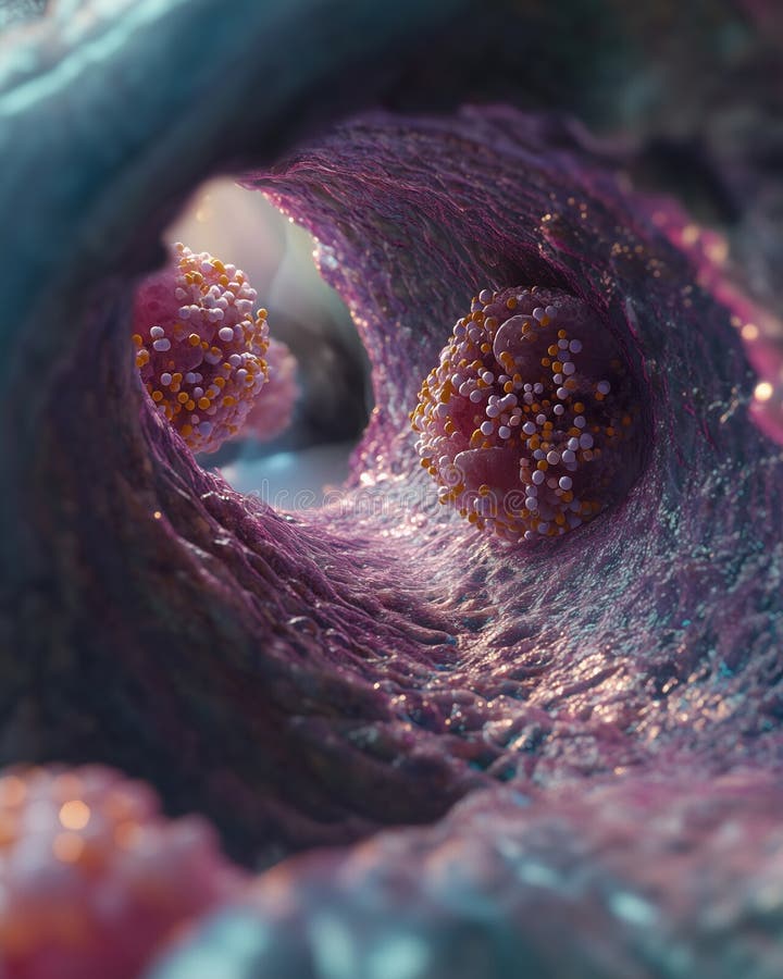 Cross-section View of a Tumor Revealing Cellular Structure and ...