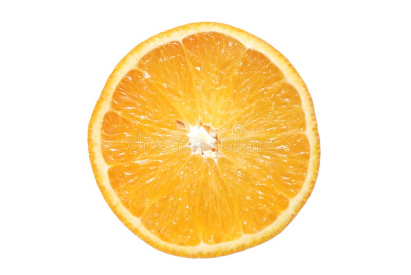 A Cross-sectional View of the Orange Stock Image - Image of closeup ...