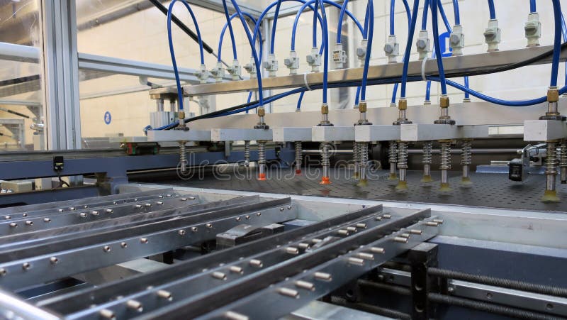 Cross-sectional View on Printing Machines Stock Image - Image of ...