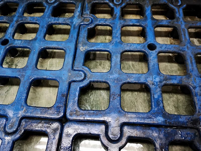 Cross-sectional View on Printing Machines Stock Image - Image of ...