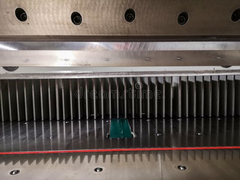 Cross-sectional View on Printing Machines Stock Image - Image of ...