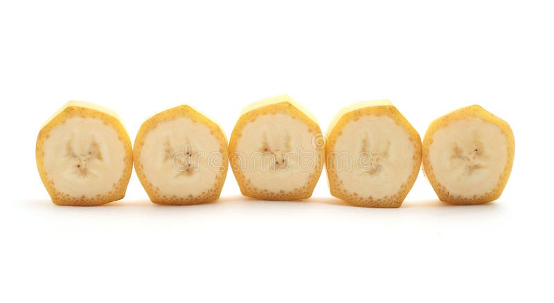 Cross Sections of banana stock image. Image of exactness - 14541411