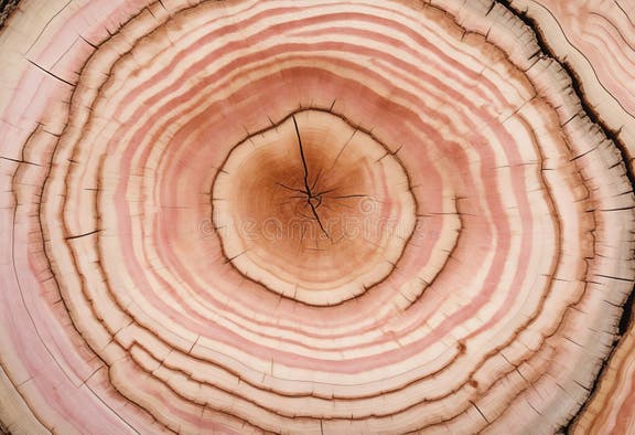 Cross-sections of Tree Trunks Stock Illustration - Illustration of ...