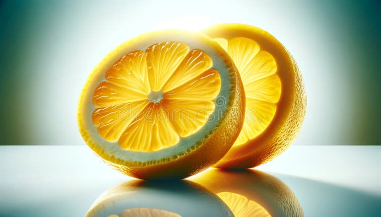 Cross-sections of a Vibrant, Juicy Orange with a Backlight that Creates ...