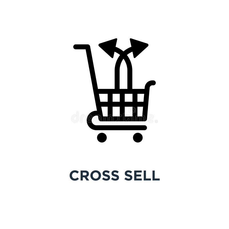 Cross Sell Line Icon. Market Retail Sign. Vector Stock Vector ...