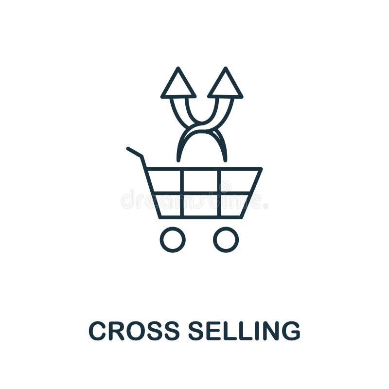 Cross Selling Icon. Line Style Element from Loyalty Program Collection ...