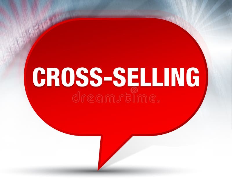 Cross-selling Red Bubble Background Stock Illustration - Illustration ...