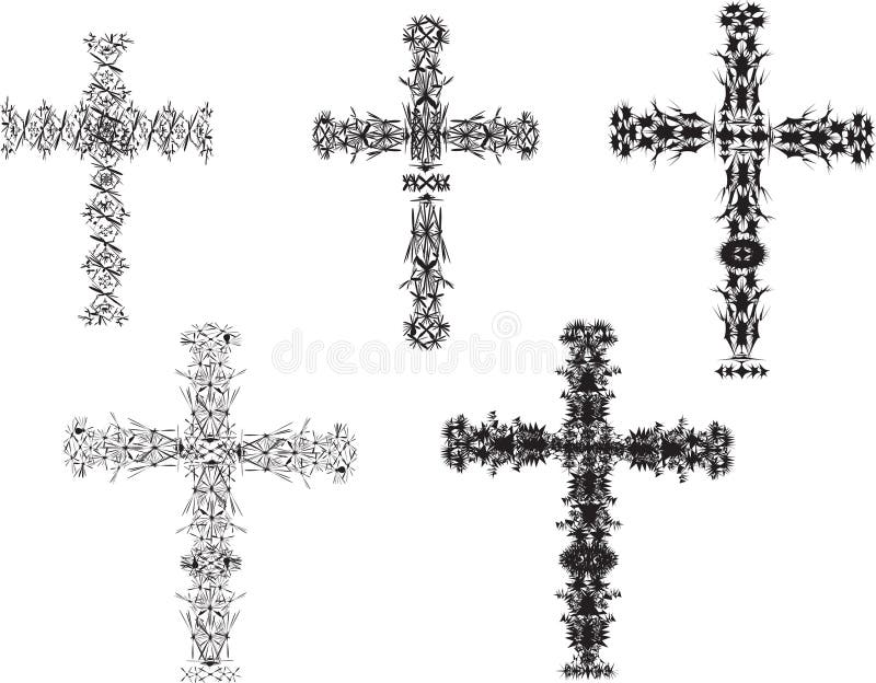 Cross sets stock illustration. Illustration of tattoo - 2722930