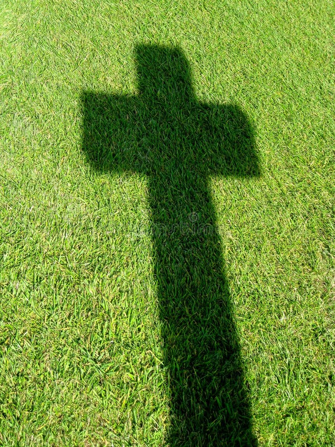 Cross casting a shadow stock photo. Image of evangelical - 111606658