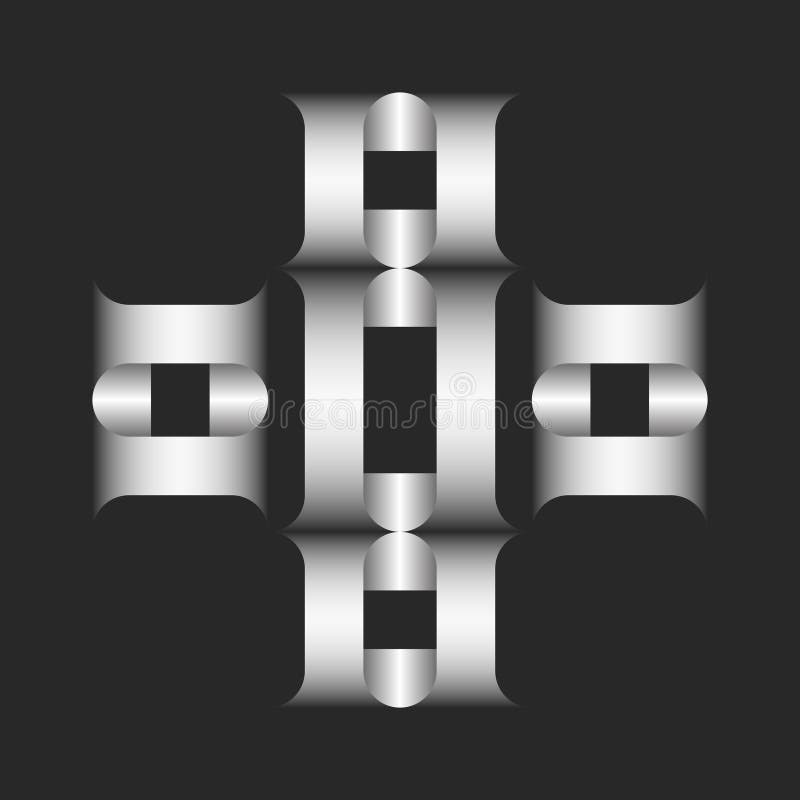 Cross on Artistic Background with Shadow Stock Vector - Illustration of ...