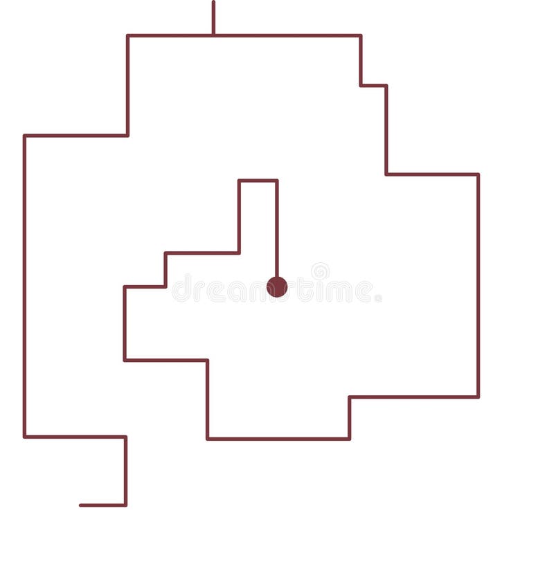 Cross Shape Maze Game Labyrinth Puzzle Stock Vector - Illustration of ...