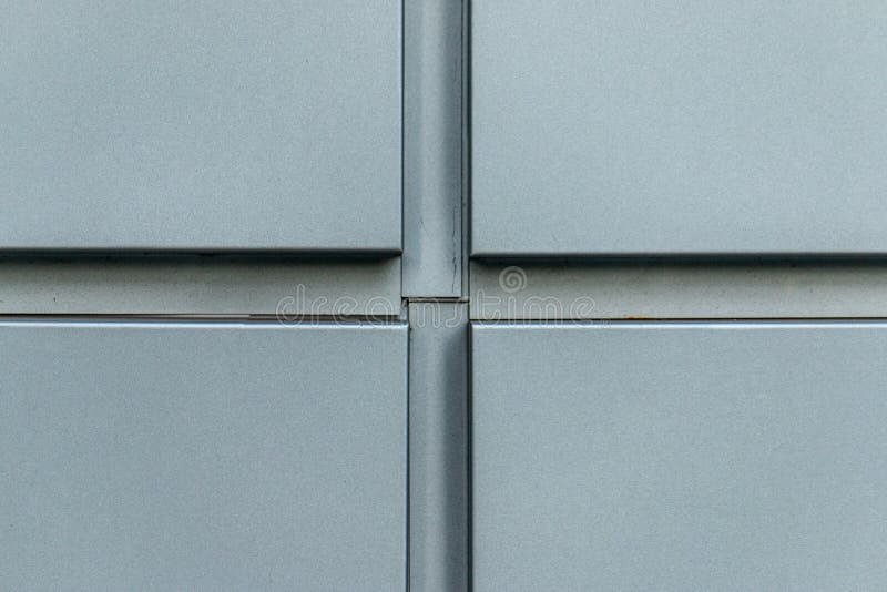 Cross-shaped Metal Cladding Panels on the Building Wall Stock Photo ...