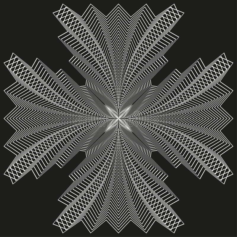 Cross Shaped Pattern. Geometric Vector Design. Intersecting Line ...