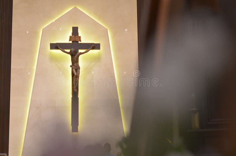 The Cross stock image. Image of priest, holiday, prayer - 96789851