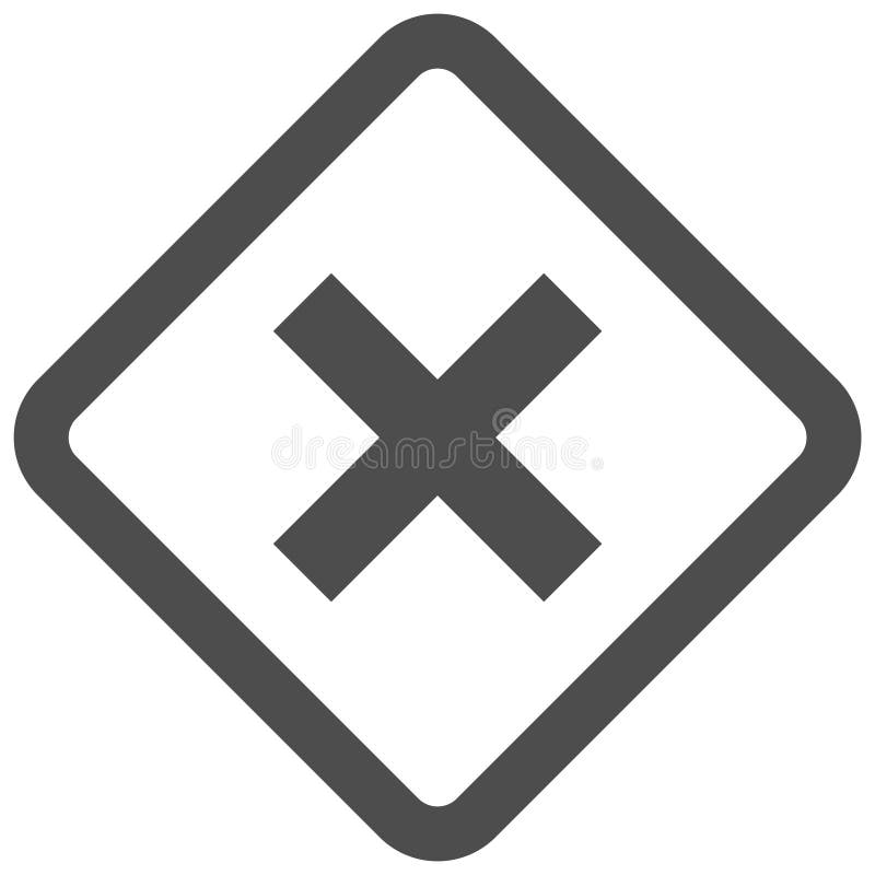 Cross Sign Icon, Prohibition Sign Vector Illustration Stock Vector ...