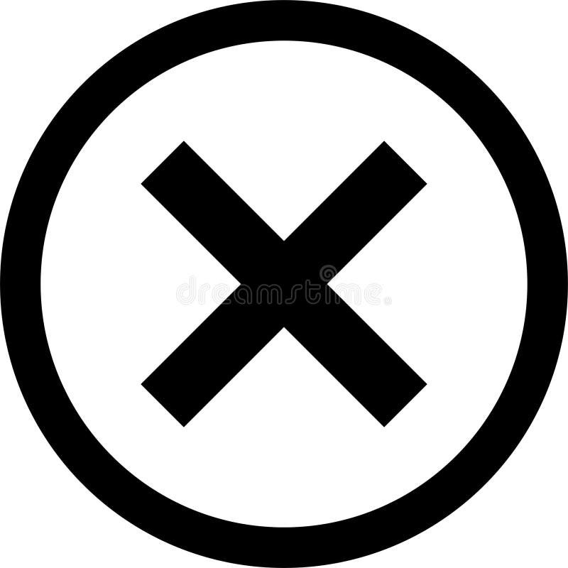 Cross Sign Icon, Traffic Sign Vector Illustration Stock Vector ...