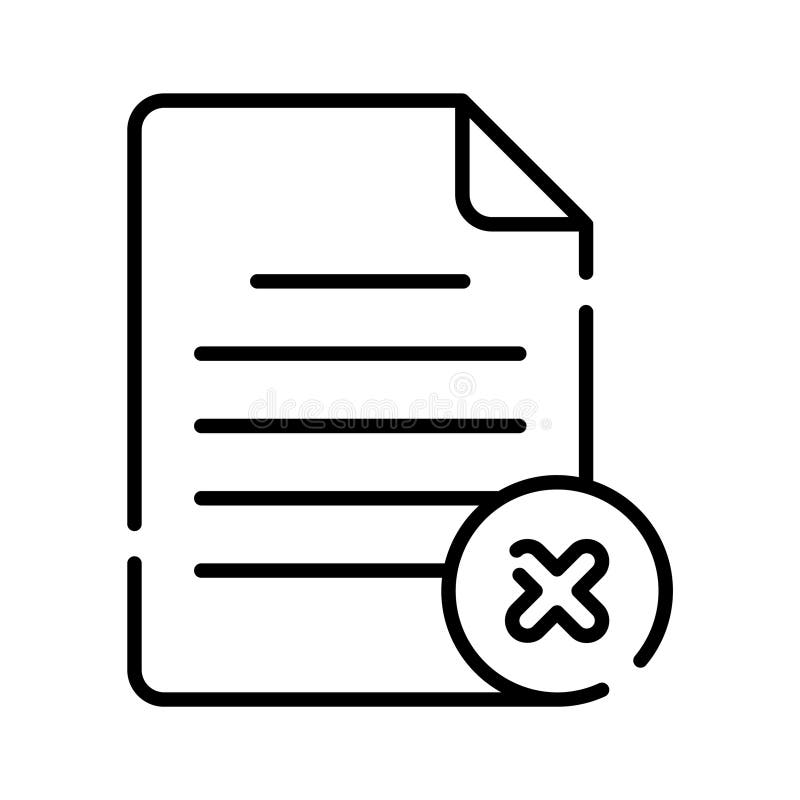 Delete Page stock vector. Illustration of delete, erase - 338461972