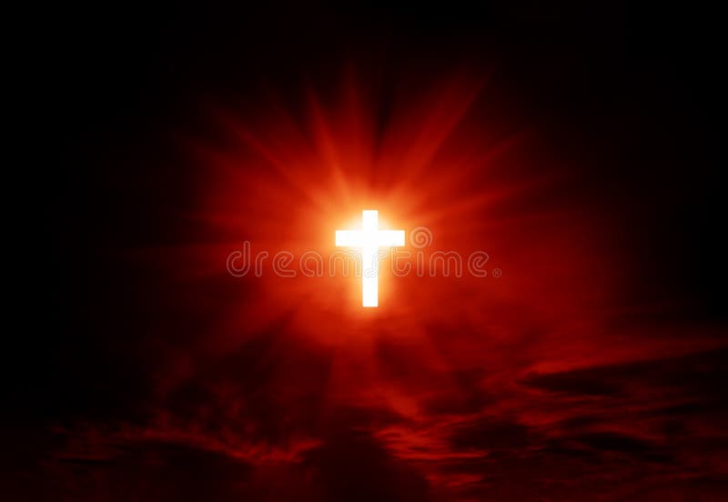 Cross in sky stock photo. Image of mankind, protection - 165663544