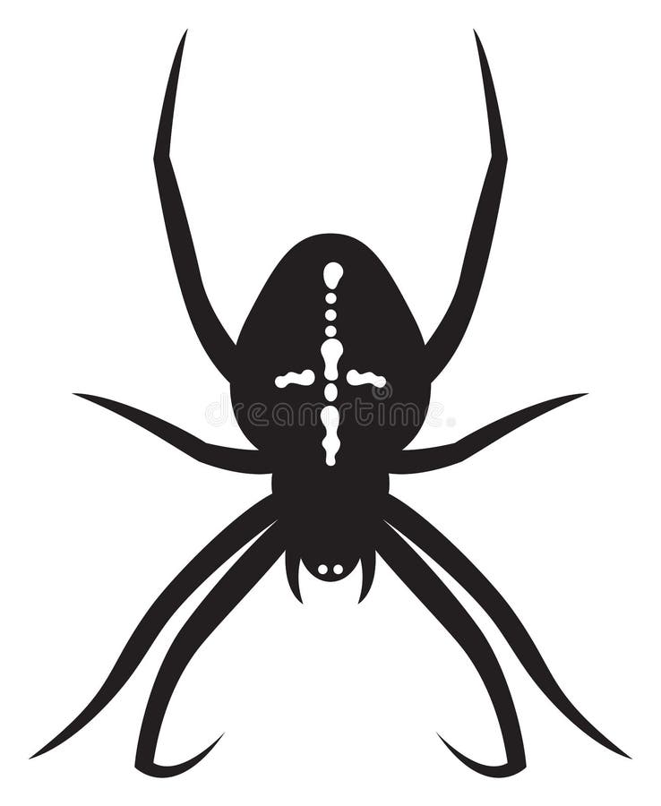 Cross Spider Web Icon, Simple Style Stock Vector - Illustration of ...