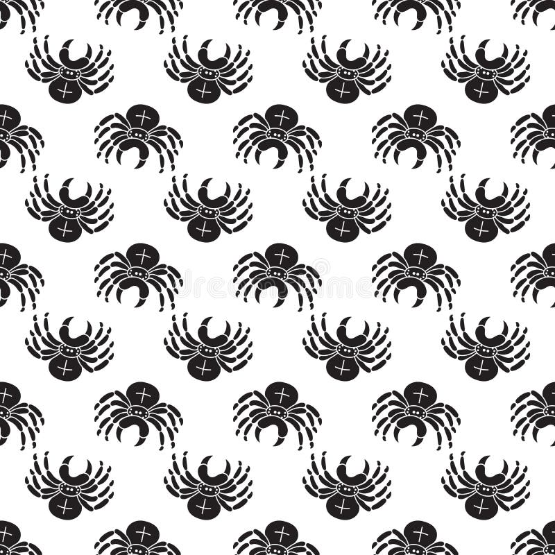 Cross Spider Pattern Seamless Vector Stock Vector - Illustration of ...