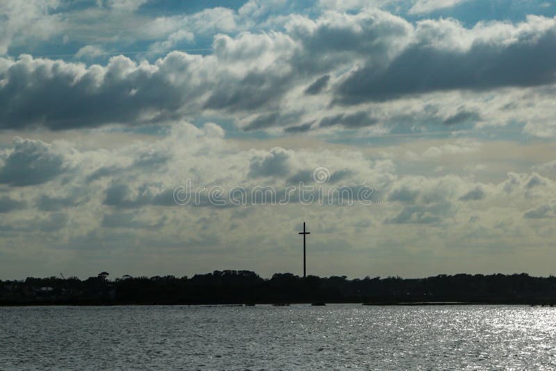 Cross in St. Augustine Across St. Johns River Stock Image - Image of ...