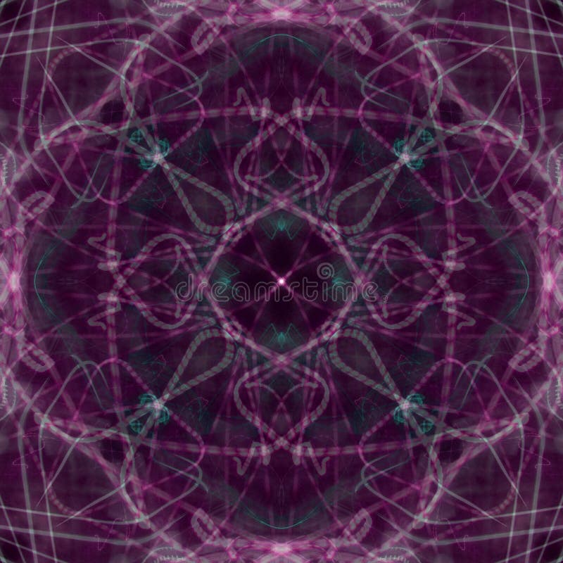 Cross Star Pattern Deep Pink Symmetry Ornament Decorative Stock ...