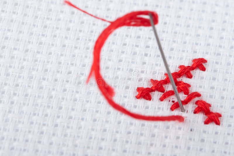Cross-stitch closeup stock photo. Image of fancywork - 24981048 Cross-stitch closeup stock photo. Image of fancywork - 24981048