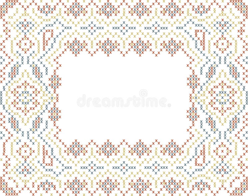 Stitched Red Heart Border Frame Stock Illustrations – 33 Stitched Red ...