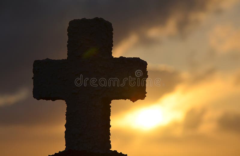 Sunset Cross Stone As Background Stock Photos - Free & Royalty-Free ...