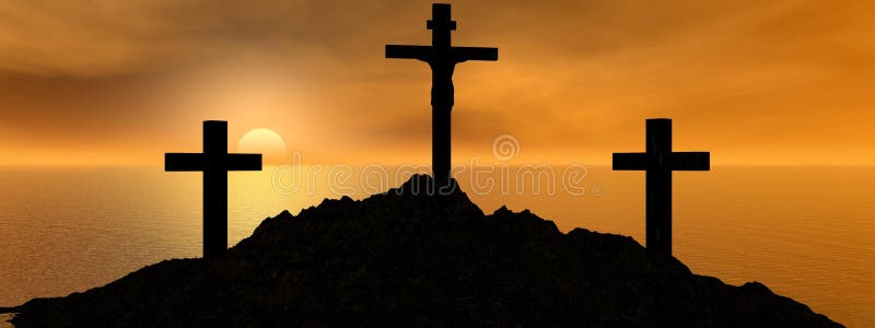 Cross and sun stock illustration. Illustration of cross - 24264858