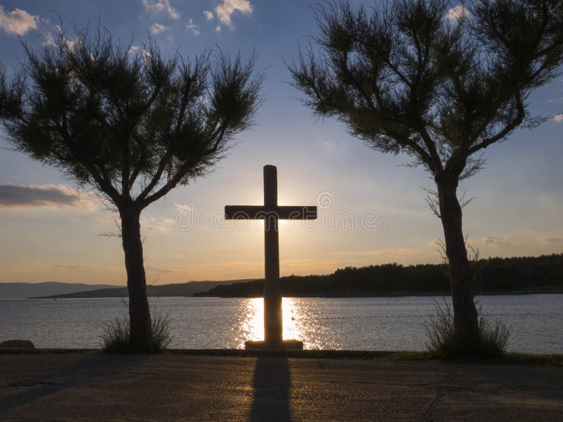 Cross in the sun stock photo. Image of christ, catholic - 57492556
