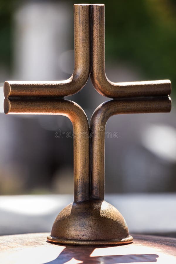 A Cross with Sunlight from Behind Stock Photo - Image of symbol, cross ...