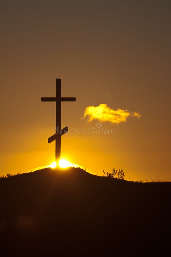 Cross on sunset stock photo. Image of sunset, religious - 21708552