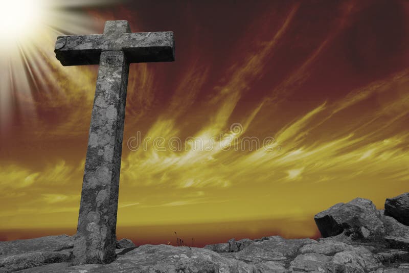 Jesus bridge over fire stock image. Image of heat, path - 69994595