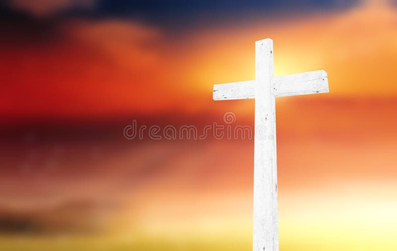 Cross Sunset Background stock photo. Image of heaven, concepts - 9029804