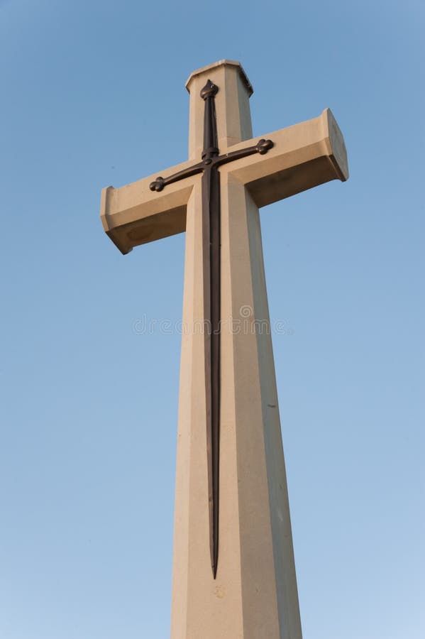 Cross and sword stock image. Image of christianity, british - 33147179