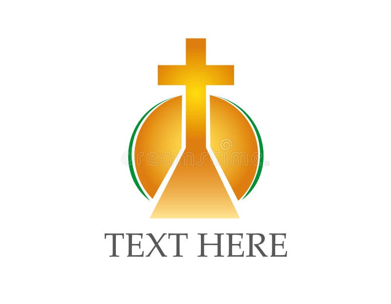 Cross abstract logo stock illustration. Illustration of decoration ...