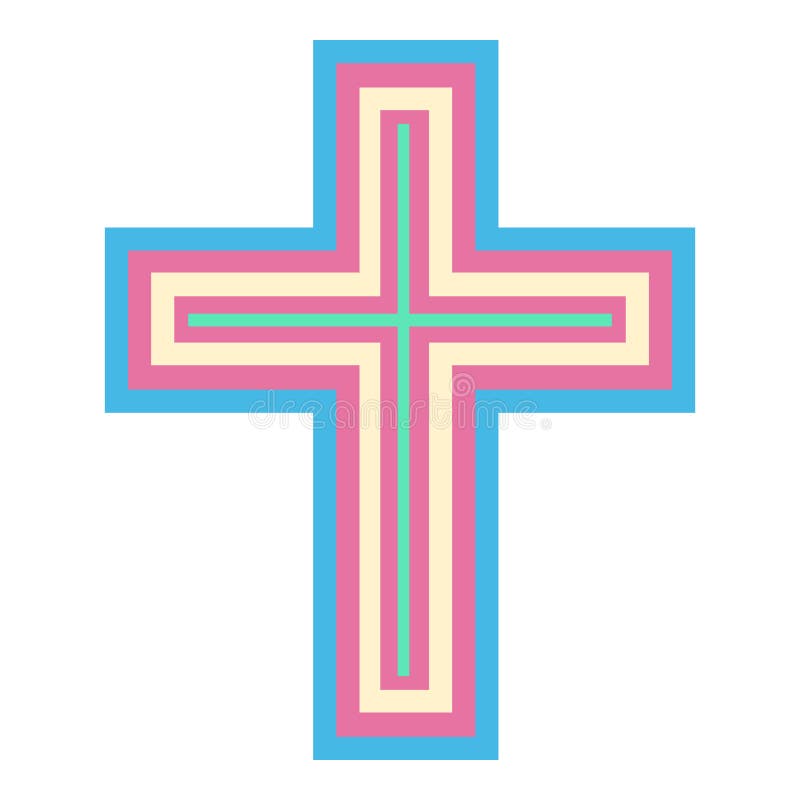 Cross symbol stock vector. Illustration of cartoon, icon - 259597485