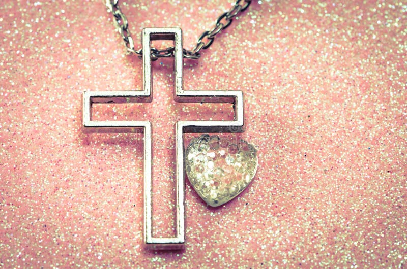 Cross symbol and heart stock image. Image of symbol, death - 46598617