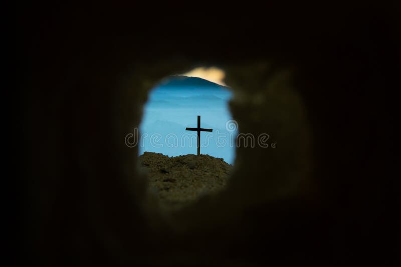 Cross Symbol for Jesus Christ is Risen Stock Image - Image of abstract ...
