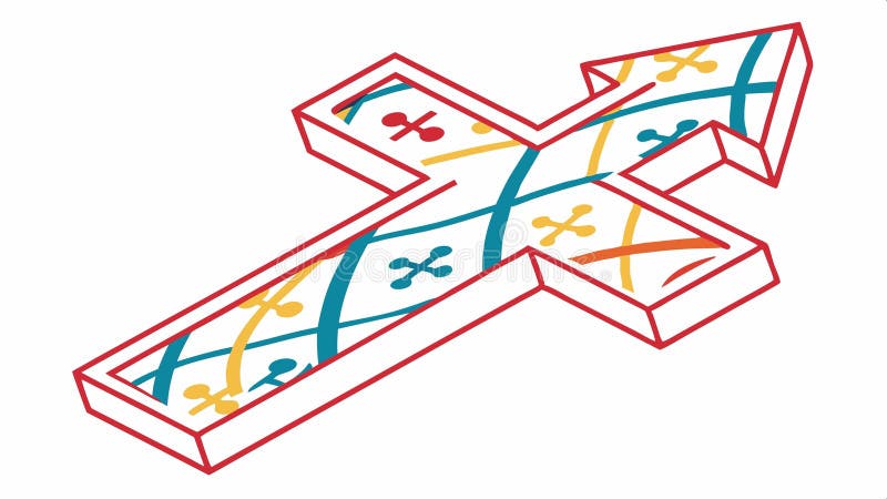 Cross Symbol with Puzzle Edges, Solution and Combination Vector Design ...