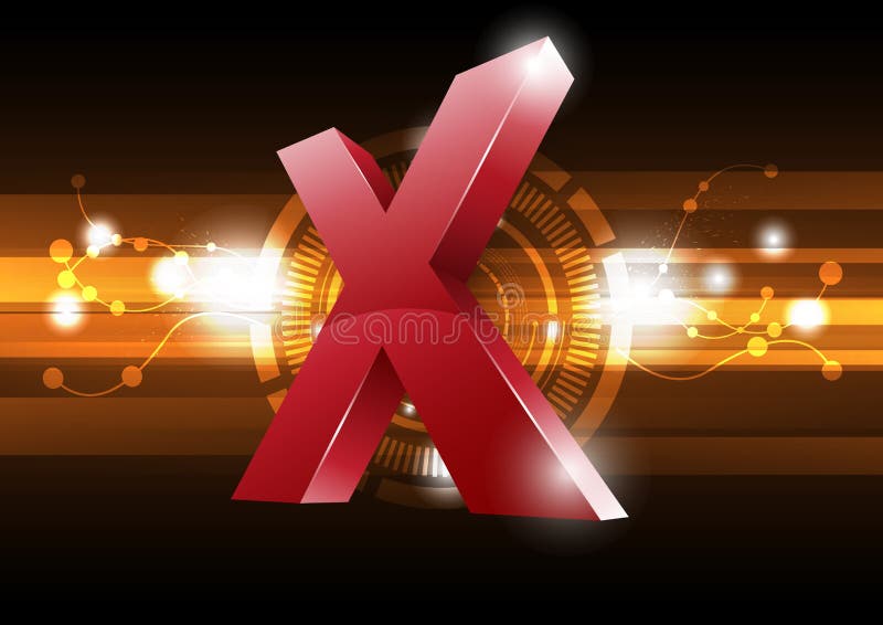 Cross Symbol with Technology Stock Vector - Illustration of light ...