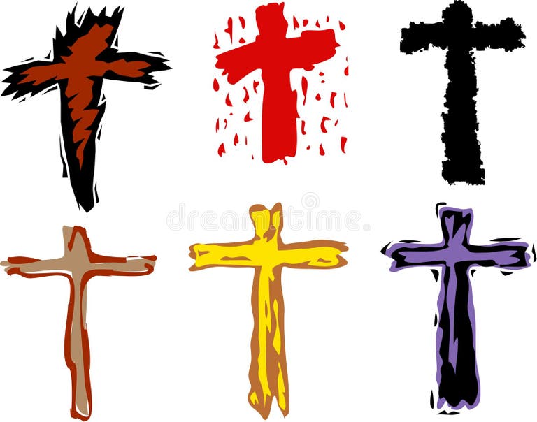 Cross symbols stock illustration. Illustration of crosses - 558188