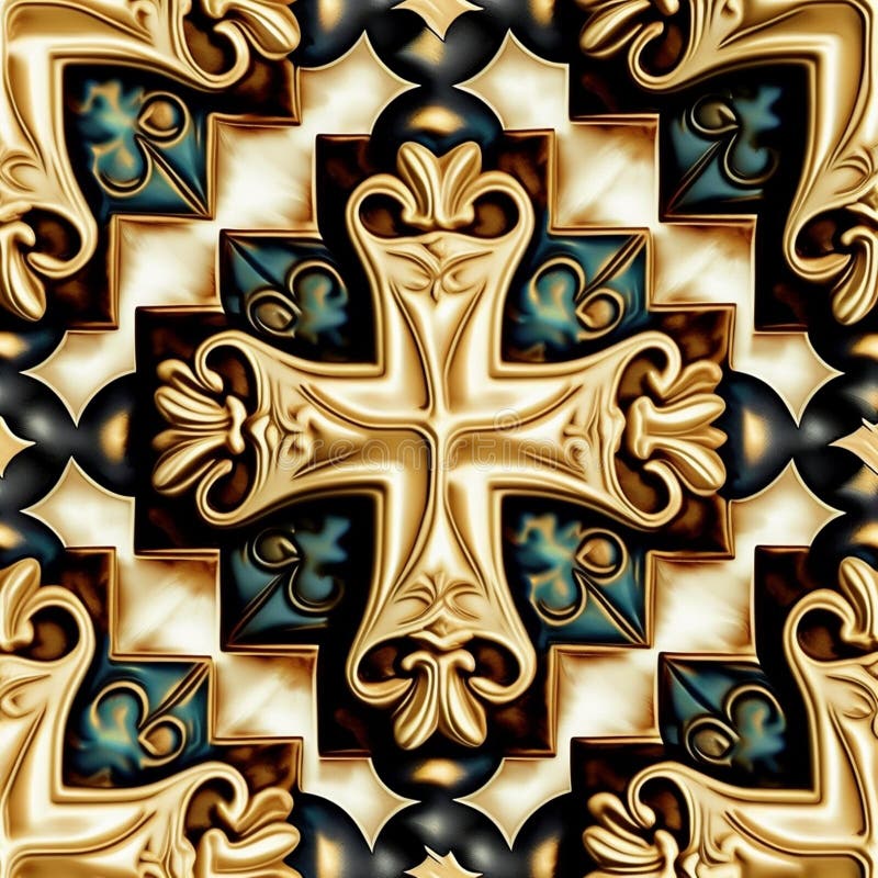 Cross theme pattern stock illustration. Illustration of faith - 270004939